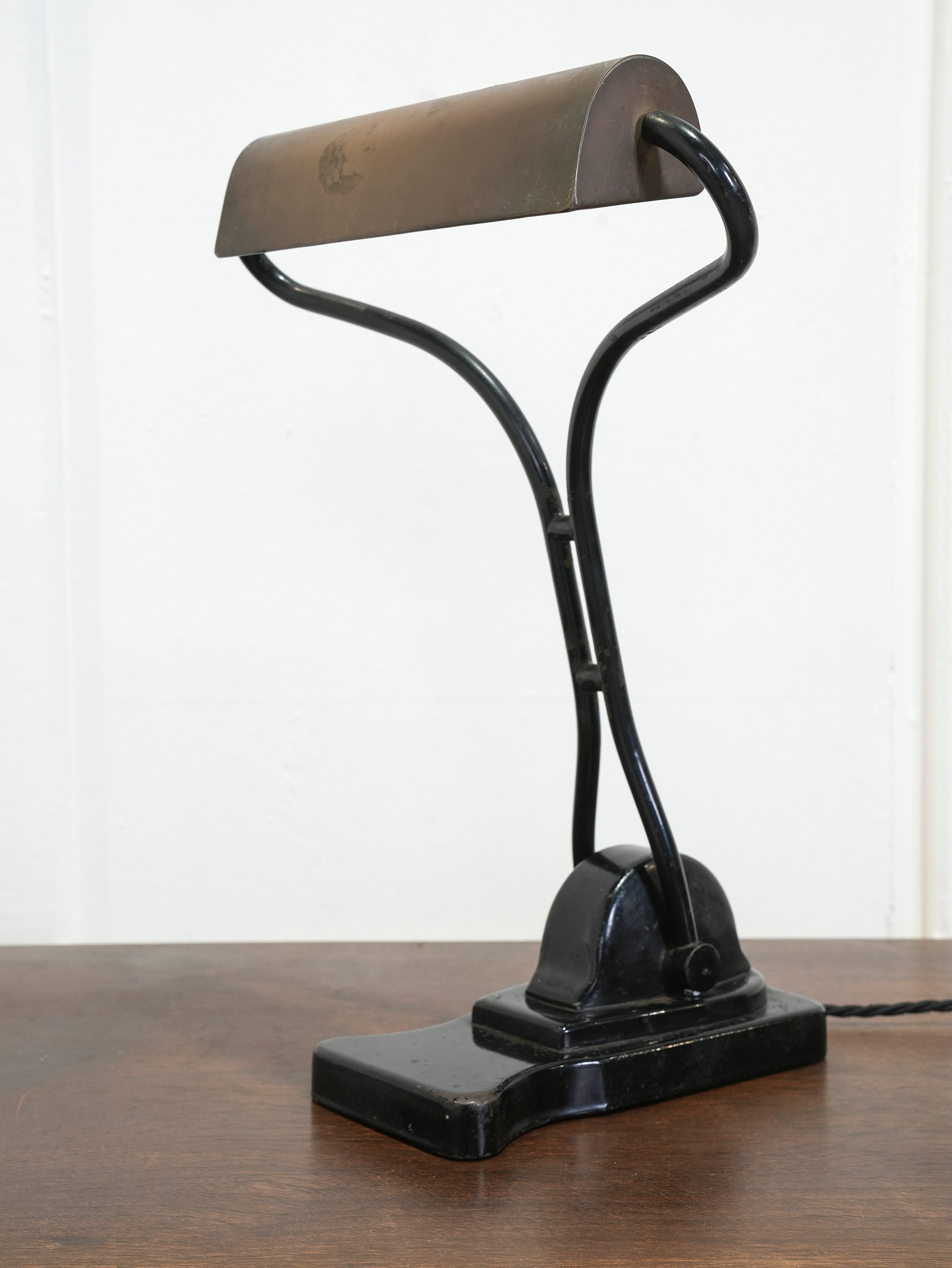 A Copper & Steel Desk Lamp | Drew Pritchard Ltd