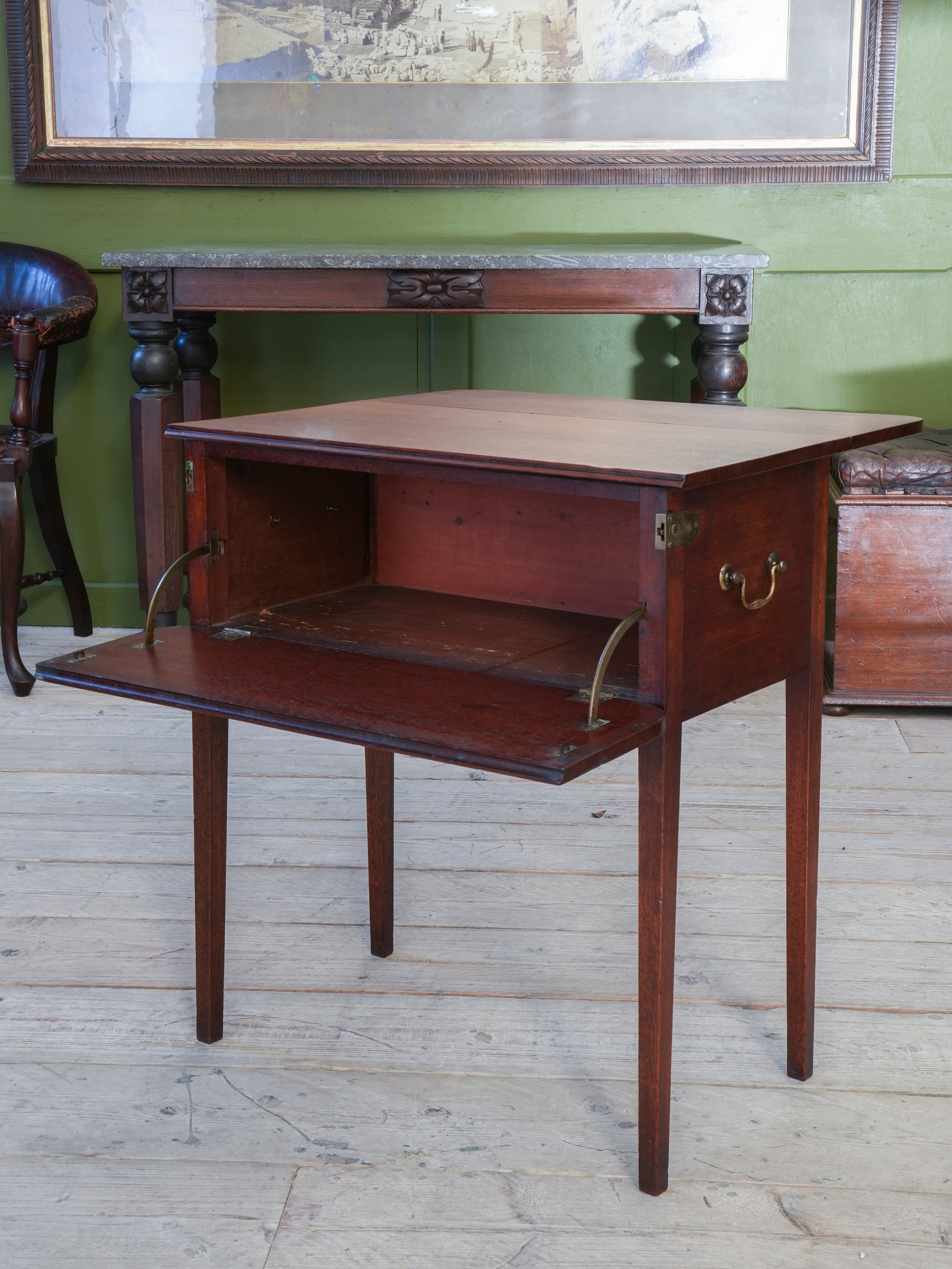 A Regency Mahogany Deception Table | Drew Pritchard Ltd