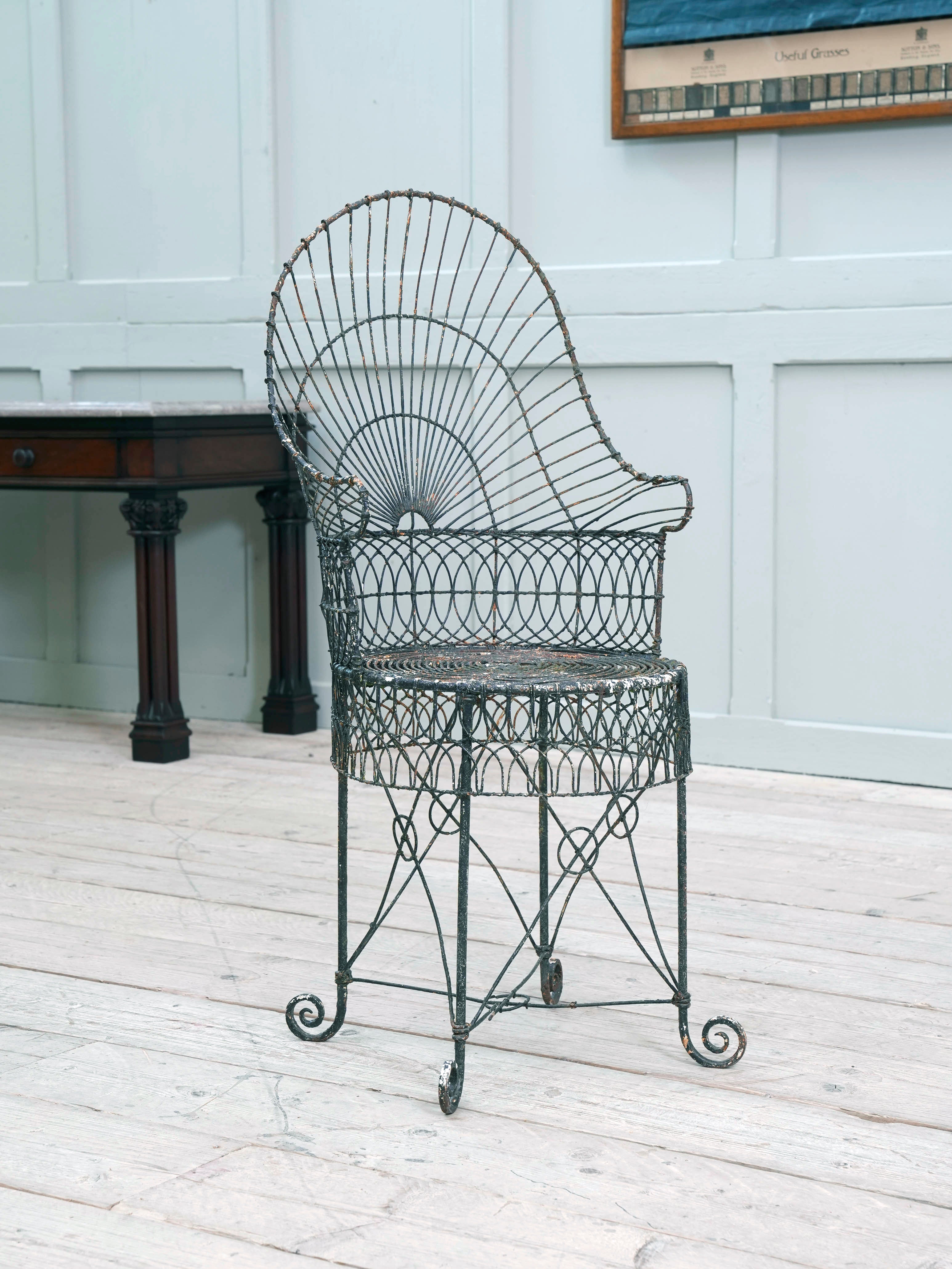 A Regency Wirework Chair | Drew Pritchard Ltd