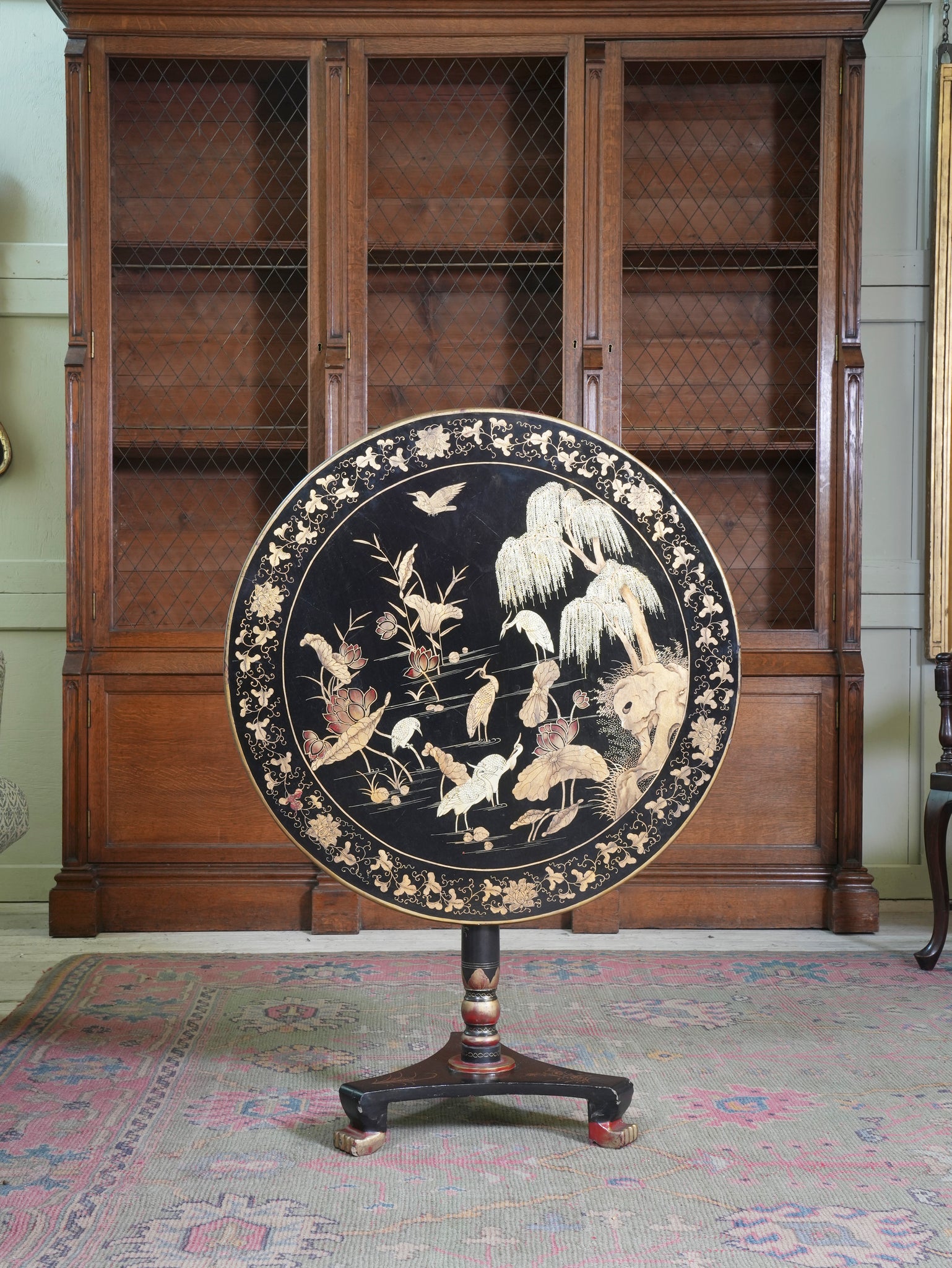 A Large Tilt Top Chinoiserie Decorated Table – Drew Pritchard Ltd