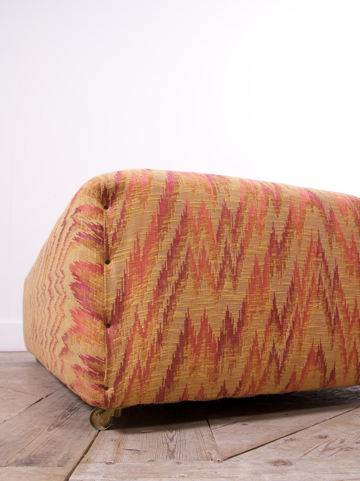 Flame stitch Ottoman | Drew Pritchard Ltd