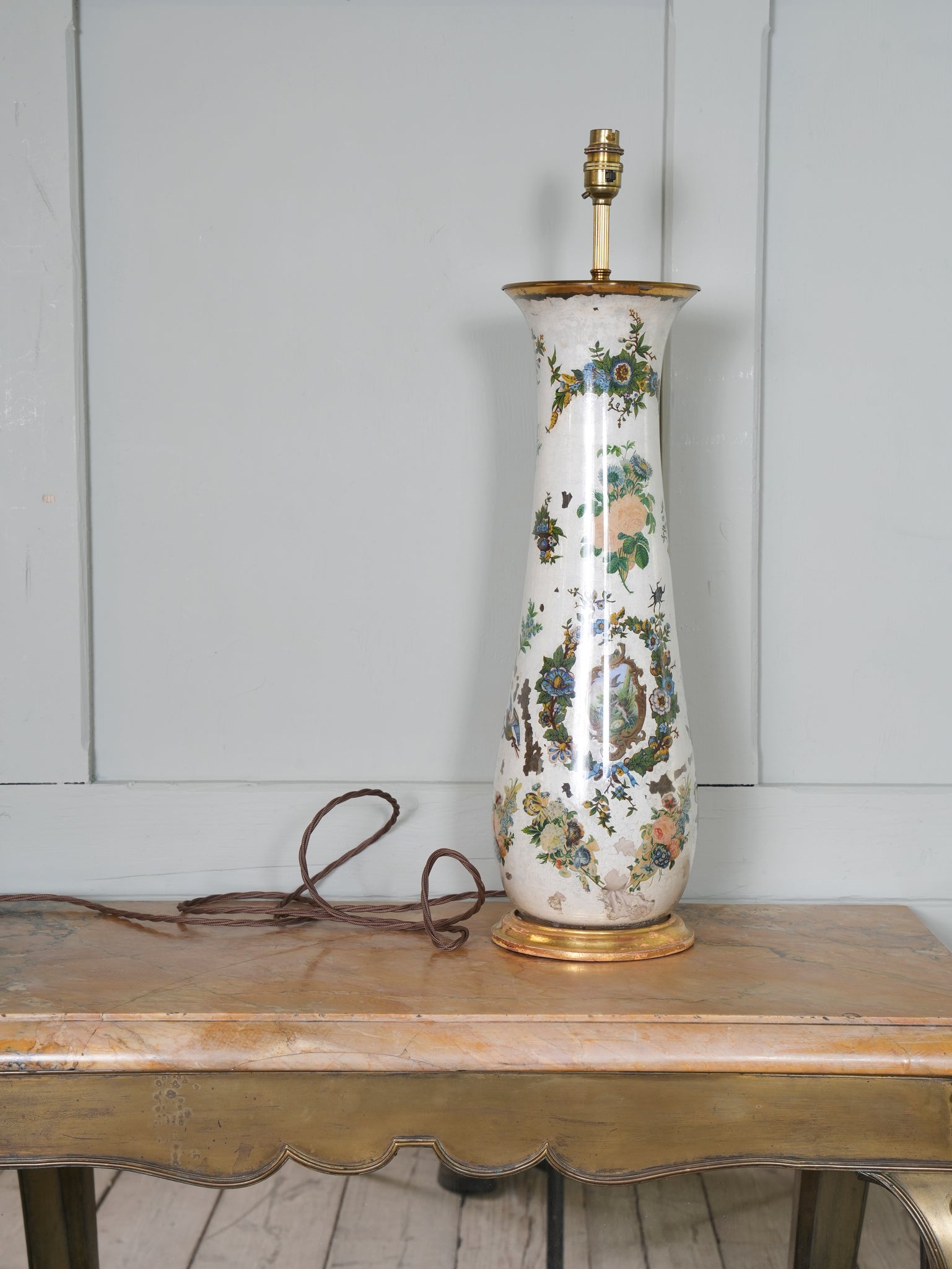 A 19th Century Decalcomania Vase Table Lamp – Drew Pritchard Ltd