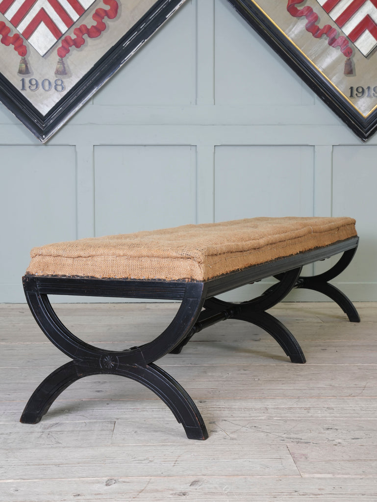 An Aesthetic Movement Upholstered Bench – Drew Pritchard Ltd