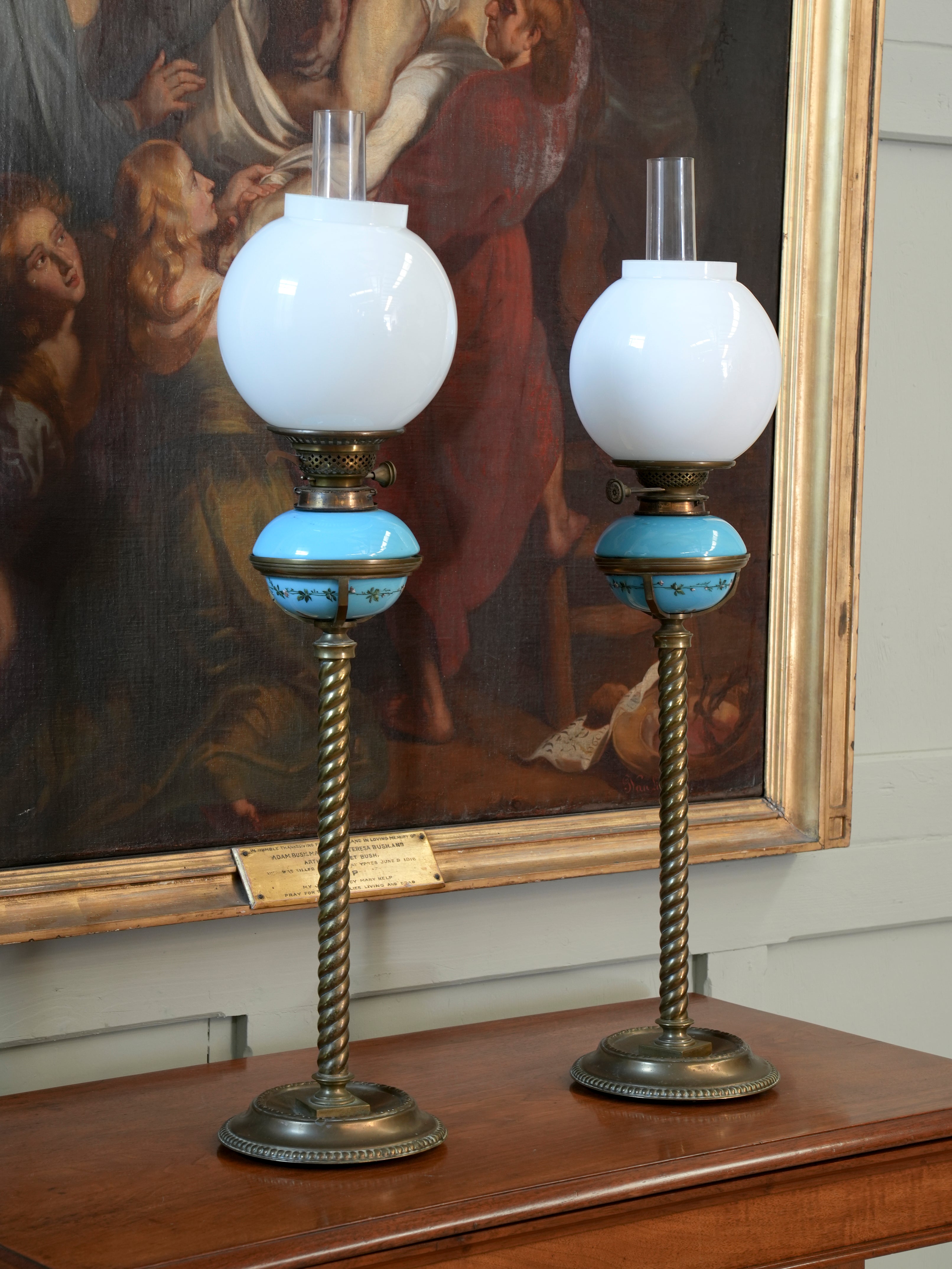 A Pair of Gas Lamps | Drew Pritchard Ltd
